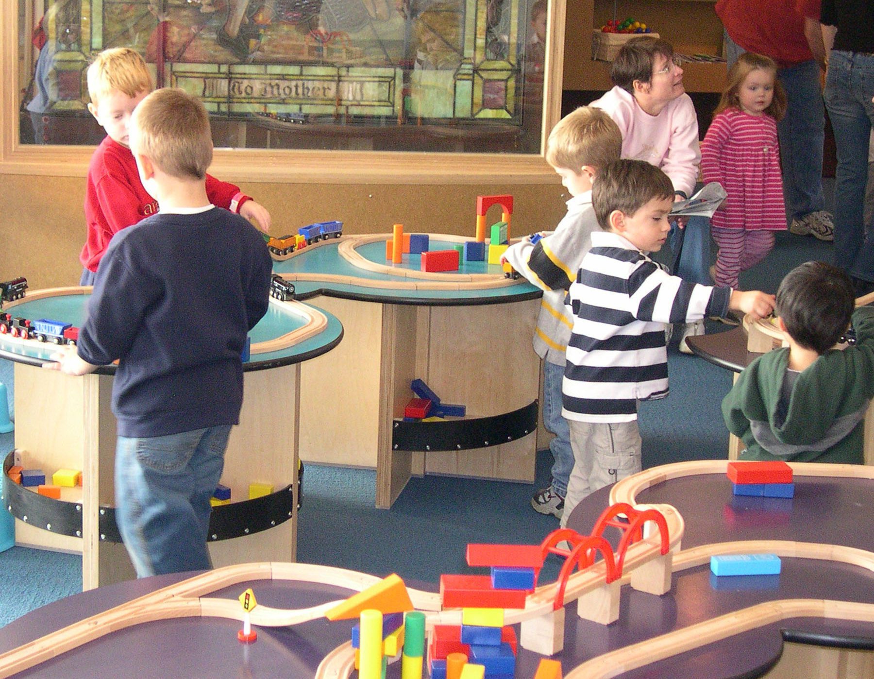 train tables - Children’s Museum of Pittsburgh Design & Consulting